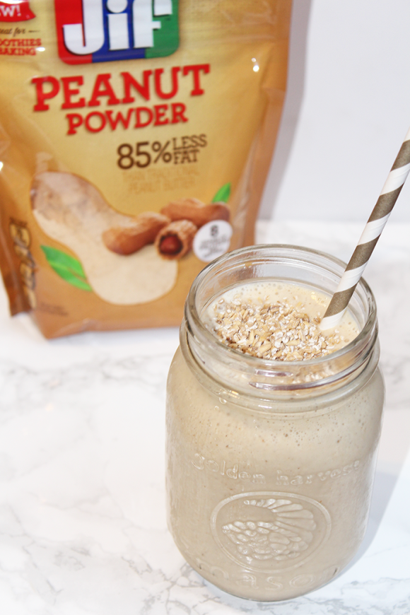 Peanut Butter Banana Oatmeal Smoothie - The Southern Thing